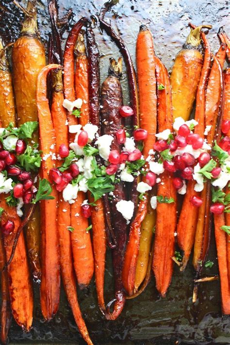 Roasted Pomegranate Carrots Grilled Vegetable Recipes Pomegranate