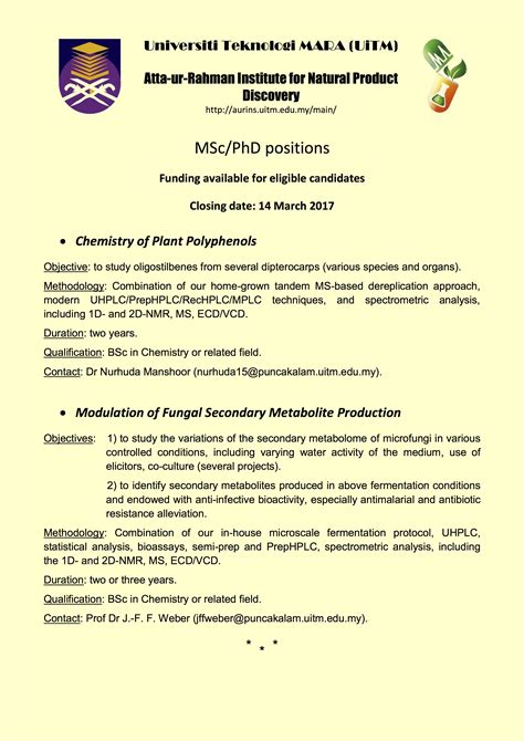 MSc PhD Positions