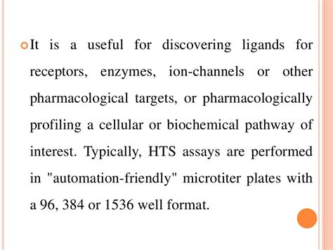 High Throughput Screening