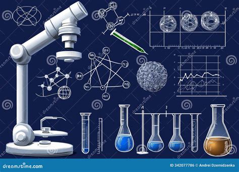 Stem Education Modern Horizontal Frame Outline Illustration Of Science Technology Engineering