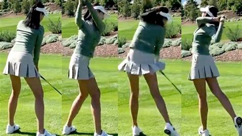 女子ゴルフ美脚美女の素晴らしいスイングショットゴルフ上達したい方は見なきゃ損韓国人女子ゴルファー bangdasol daily