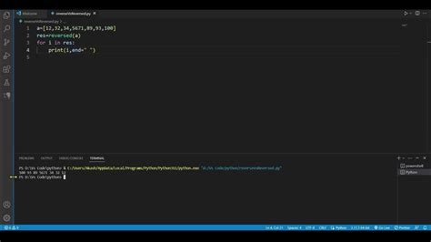 reverse vs reversed in python youtube