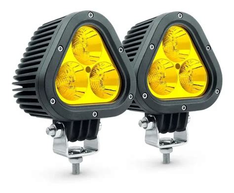 Luces Antiniebla Led De Color Ámbar Triangular Ss Vision 60 Meses