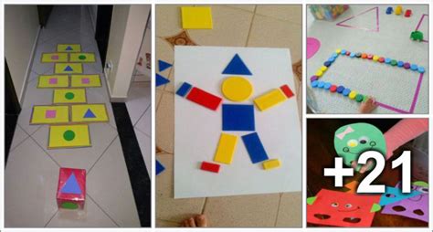 25 Atividades para ensinar figuras geométricas Educação Infantil