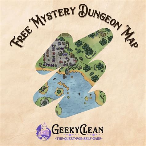 Free Dungeon Map Ttrpg Fantasy Freebie September Geekyclean Ltd
