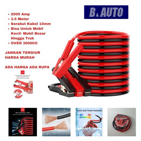 Jual Kabel Jumper Aki 3 5m 8mm And 10 Mm Bisa Mobil Kecil Mobil Besar
