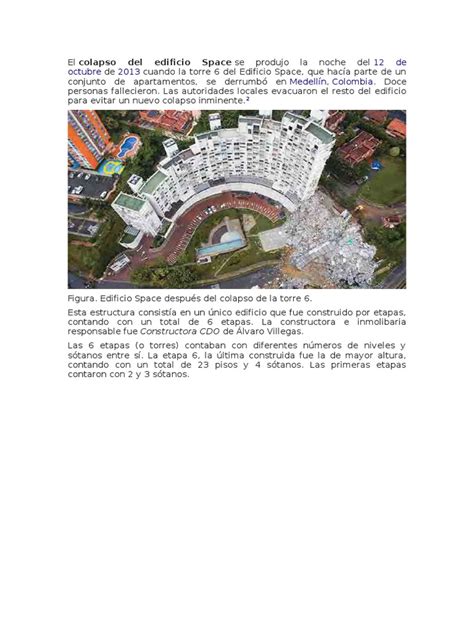 Colapso Estructural Pdf Fundación Ingeniería Naturaleza