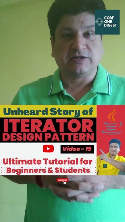 Iterator Design Pattern With Java Code Implementation Explained Youtube