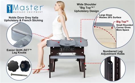 Master Massage 30 Montour Memory Foam Portable Massage Table Package