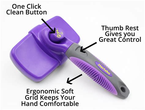 Hertzko Dog And Cat Brush Dog Brush For Shedding Cat And Dog Grooming