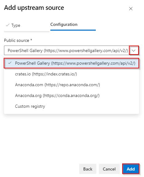 pakketten uit powershell gallery gebruiken azure artifacts