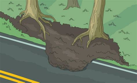 Uprooting Of Two Trees 36147837 Vector Art At Vecteezy