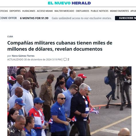 Crisis En Cuba El Ejército Esconde Miles De Millones Mientras El