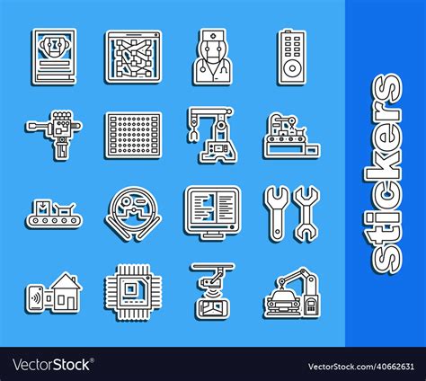 Set Line Industrial Machine Robotic Robot Arm Hand