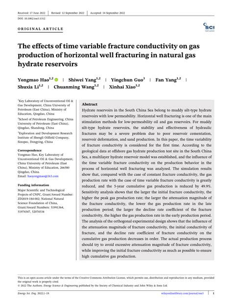 pdf the effects of time variable fracture conductivity on gas
