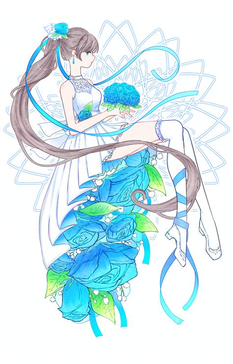 青い薔薇 Norara Illustrations Art Street