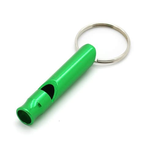 Porte clés sifflet en aluminium pas cher