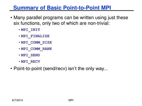 Ppt Message Passing Programming Mpi Powerpoint Presentation Free