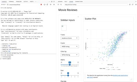 Launch Shiny App Packages
