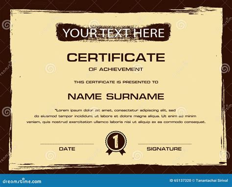 Certificate Pattern Stock Vector Illustration Of Print 65137320