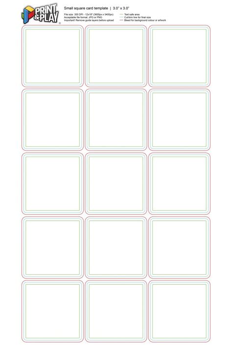 Playing Cards Formatting Templates Print Play For Playing Card Template