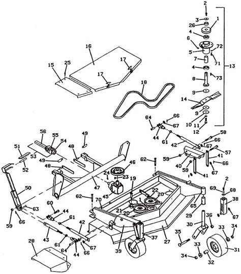 Kubota 54 Mower Deck Parts Diagram