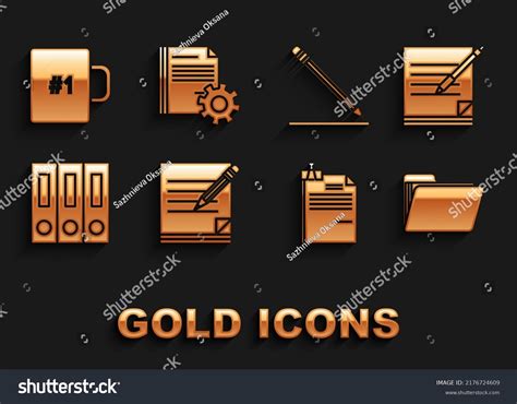 set blank notebook pencil eraser document stock vector royalty free