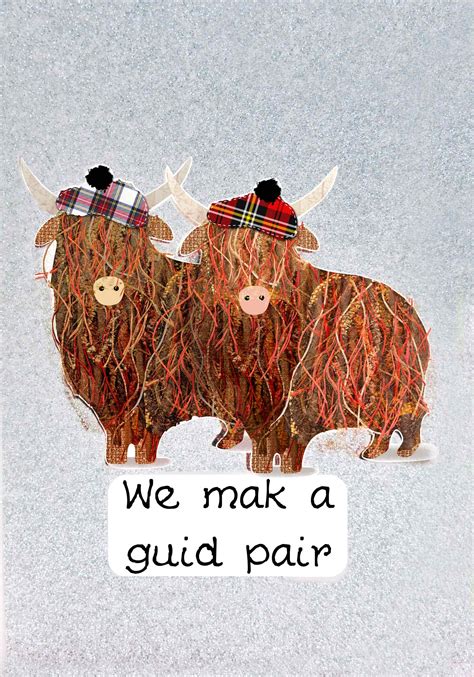 Lovey Dovey A Guid Pair Card Wwld12 Wee Wishes