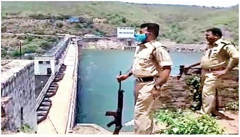 Ap Telangana Police Fighting In Nagarjuna Sagar Dam Ap Ts Police