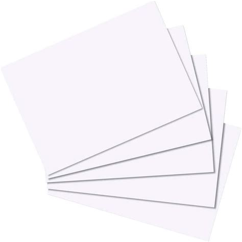 Herlitz A7 Index Cards White Office Products