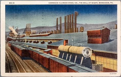 Carnegie Illinois Steel Co Tin Mill At Night Monessen Flickr