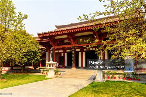 거 대 한 야생 거 위 파고다의 복잡 한 불교 탑 서 안 산시 성 중국 파빌리온 중 하나입니다 그것은 당나라 동안 652에서