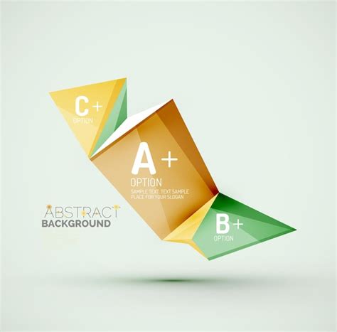 サンプル テキスト付きの幾何学的形状の抽象テンプレート Premiumベクトル素材