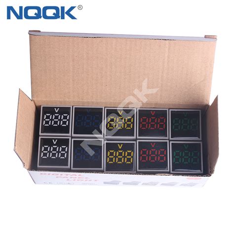 CE AD Mm Square Mini LED Indicator Light Lamp Digital Voltage Meter Voltmeter AC V
