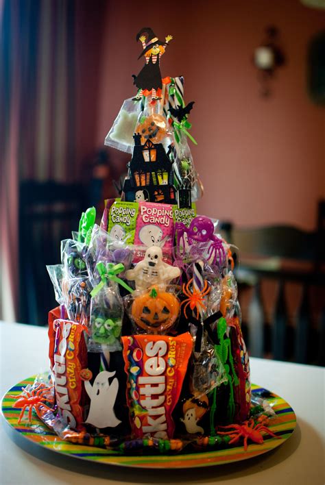 A Halloween Theme Candy Cake Halloween Candy Bar Easter Candy T Baskets Halloween Treat