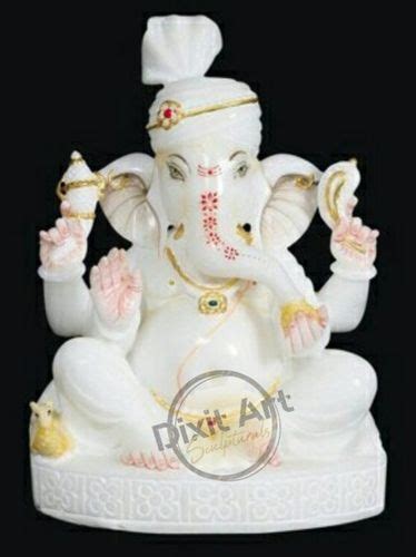 White Marble Lord Ganesha Statue Manufacturer In Jaipurwhite Marble
