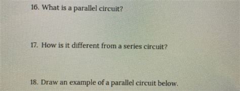 16 What Is A Parallel Circuit 17 How Is It StudyX