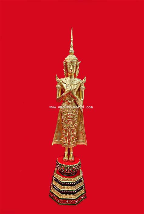 พระบูชาประจำวันศุกร์ ปางรำพึง สูง 17 นิ้ว เนื้อโลหะ ปิดทอง