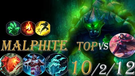 Malphite Top Vs Irelia Season 13 Malphite With New Heartsteel 6k Hp