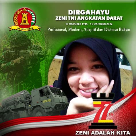 Twibbon Hari Jadi Zeni Tni Ad Ke 77 2022 Mari Semarakkan Ratuwarta My