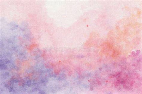 Serene Pink And Purple Watercolor Abstract Art With Soft Hues Stock Image Image Of Blend