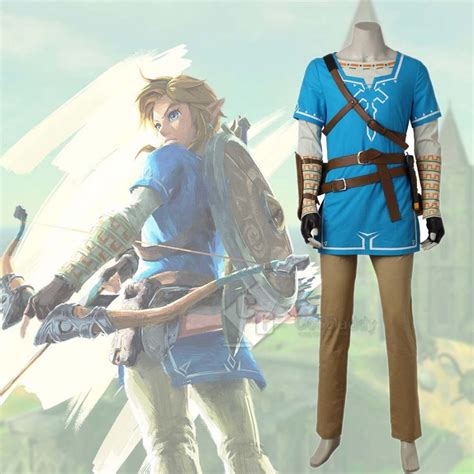 The Legend Of Zelda Breath Of The Wild Link Cosplay Costume