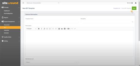Training RFI Sitearound All In One Construction Management Technology