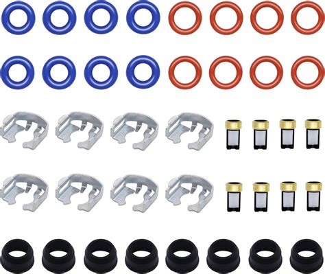 Jaandmiu 40pcs Fuel Injector Repair Seal Kit Gasket Rebuild