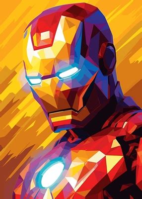 Iron Man Marvel Pop Art Wpap Posters And Prints By Qreative Printler