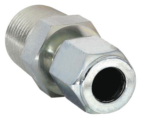 Parker 3 8 In Od X 1 4 In Pipe Size 1 4 18 Thread Size Compression Fitting Adapter 1dcl5 6