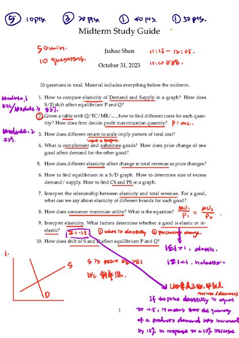 EC Midterm Study Guide Midterm Study Guide Jiahao Shen October Questions In
