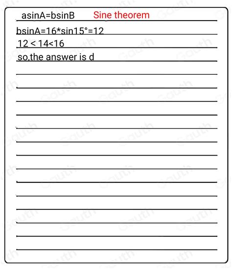 Solved The Given Measures Cannot Create A Triangle Because Bsir A A