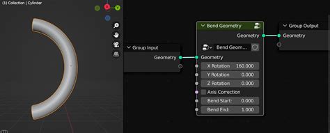Easy Bend Geometry Node Blender
