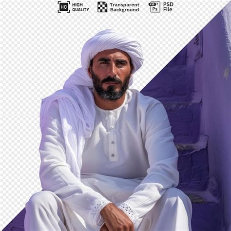 Premium Psd Premium Of A Man Outside An Arabian Man In White